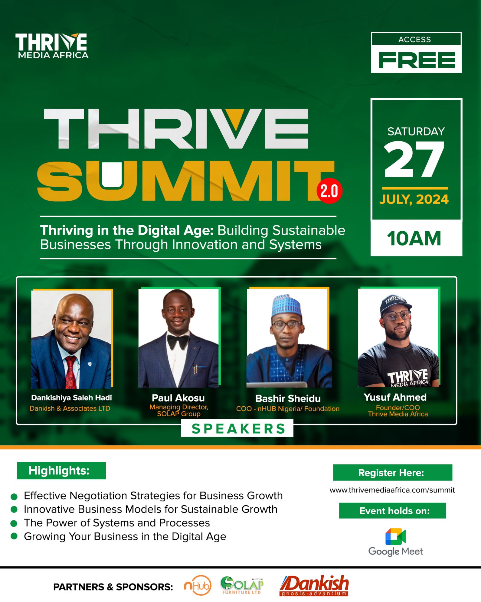 Thrive Summit 2.0 - Thrive Media Africa